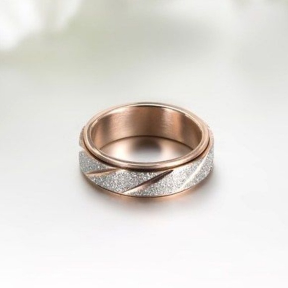 Jewelry | Titanium Rose Gold Spinner Band | Poshmark